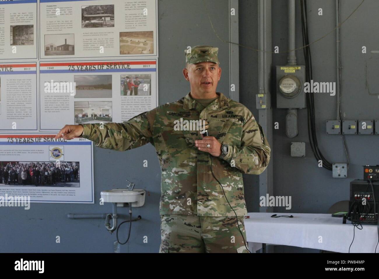 Col. Michael Garlington, Commander, Crane Army Ammunition Activity ...