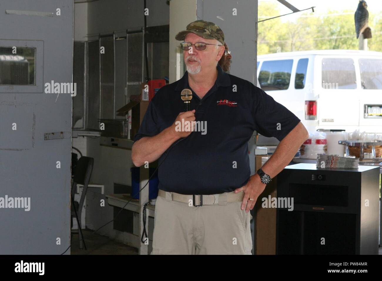 Ed Averill, Deputy Commander, Letterkenny Munitions Center, speaks with ...