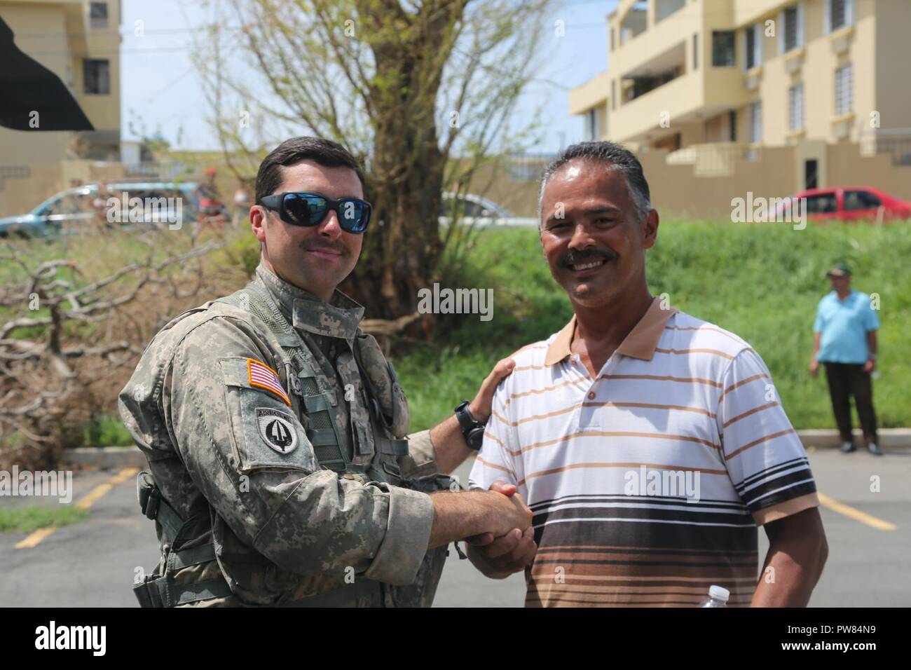 U.S. Army Chief Warrant Officer 1 Carson Cornell (left), assigned to ...