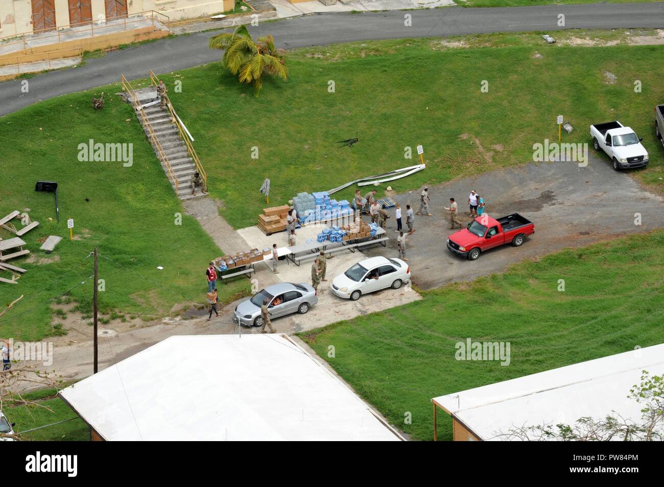 St. Croix, US Virgin Islands--Aerial views of the island show ...