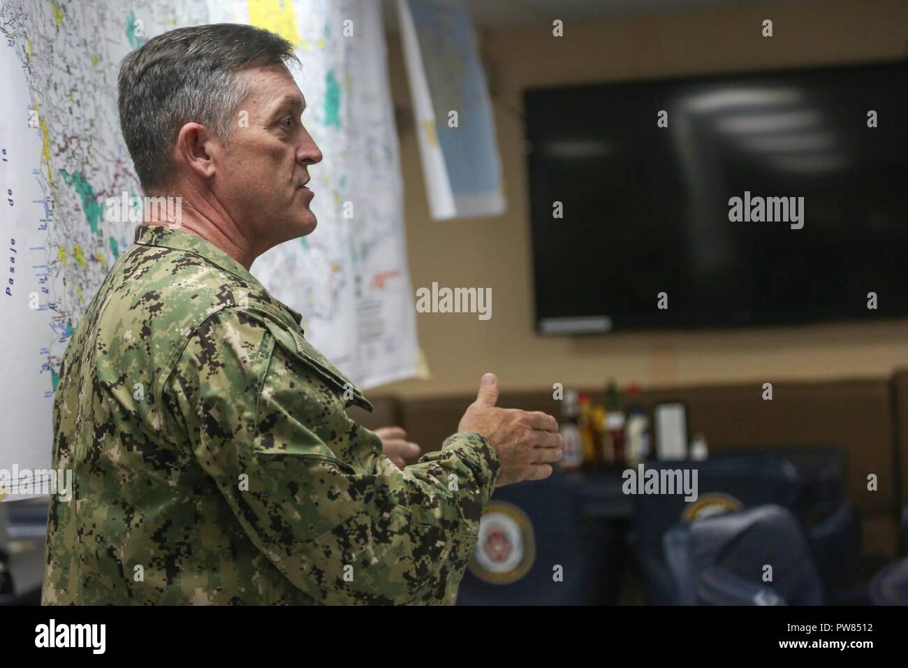 U.S. Navy Cpt. Kevin Robinson, Commander, Military Sealift Command ...