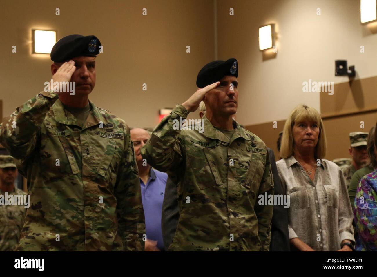 Brig. Gen. Stephen Smith, Deputy Commanding General of the 1st Infantry ...