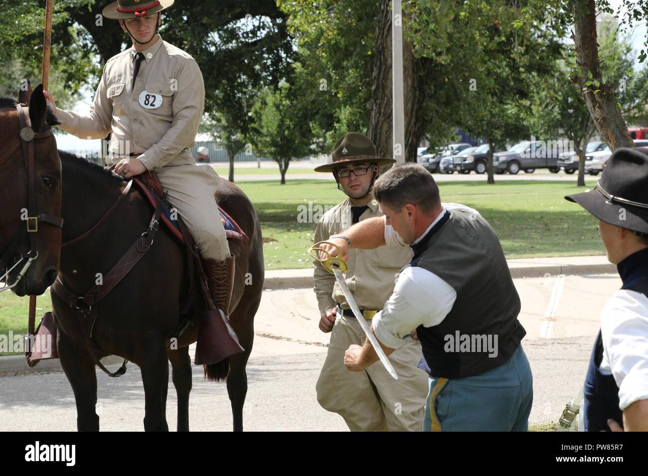 The commanding generals mounted color guard hi-res stock photography ...