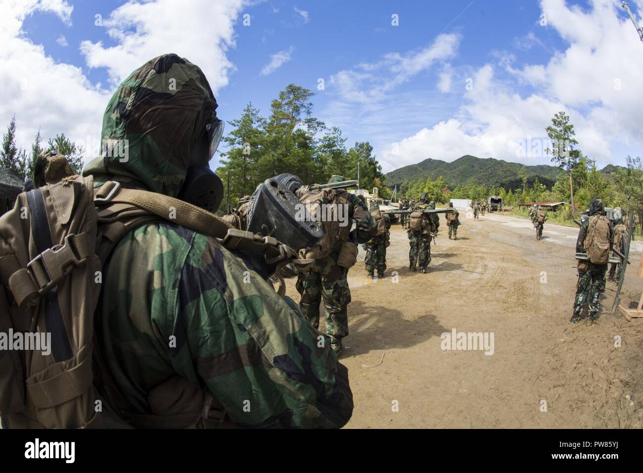 U.S. Marines Marine Wing Support Squadron (MWSS) 171 prepare for a ...