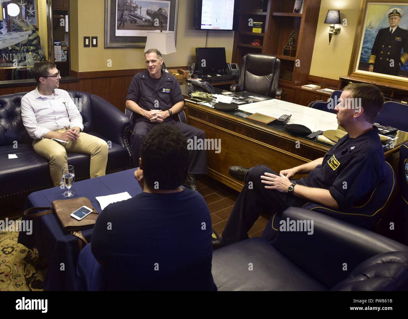 ARABIAN GULF (Oct. 3, 2017) U.S. Navy Rear Adm. Bill Byrne, commander ...