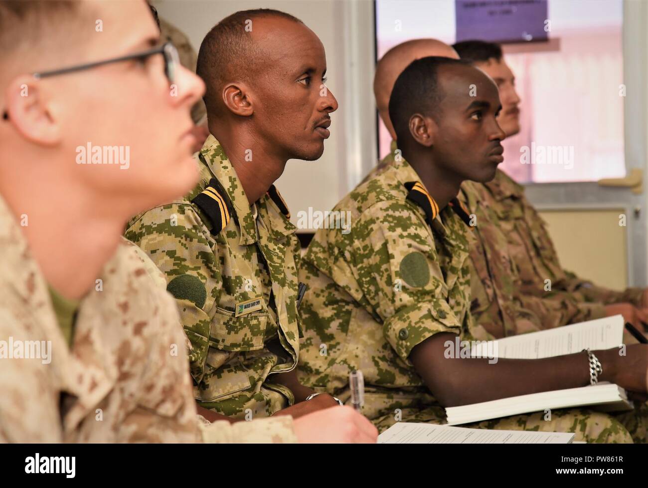 Two Djibouti Armed Forces (FAD) soldiers, Maoulid Daher Cheick and Abdo ...