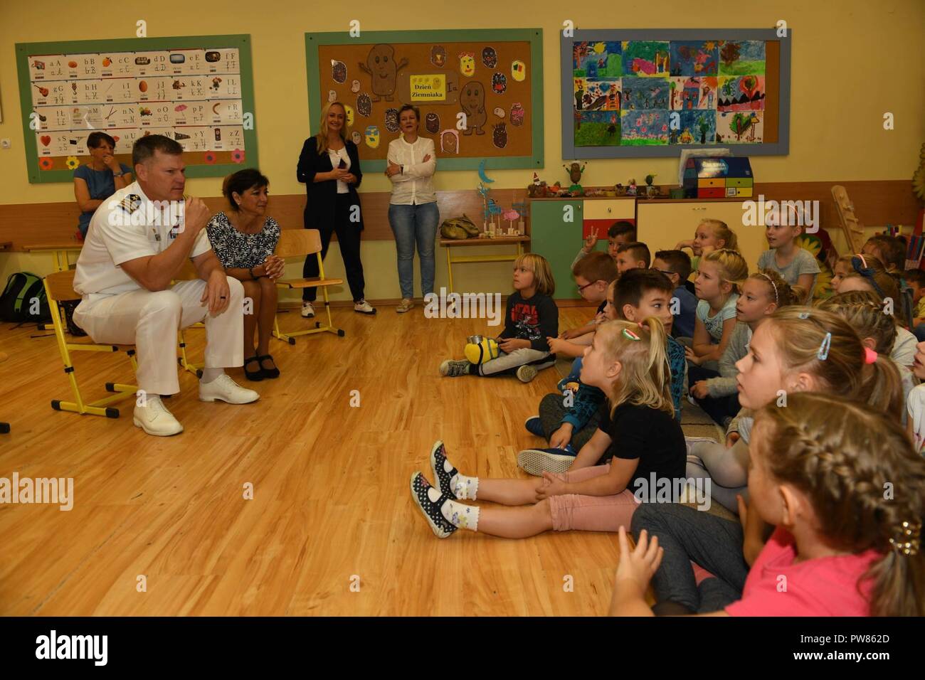 SLUPSK, Poland (Oct. 4, 2017). Capt. Rick Gilbert, commanding officer ...