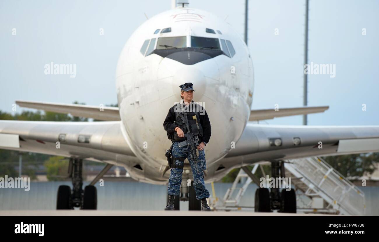 U.S. Navy Seaman Sarah Askew, 55th Security Forces master at arms ...