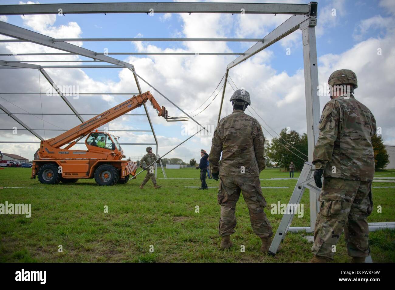 A Soldier with 51st Composite Truck Company, 18th Combat Sustainment ...