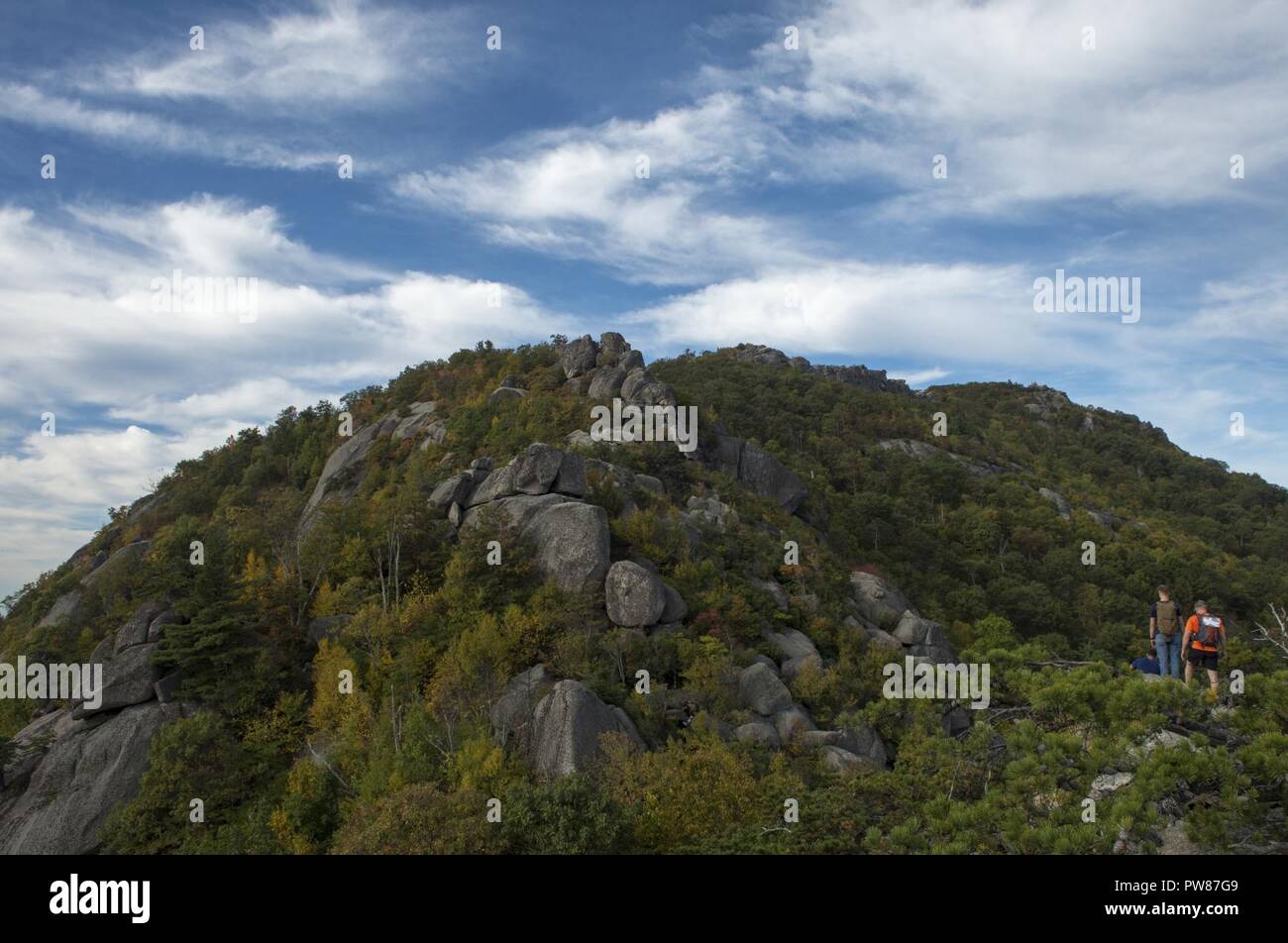 U.S. Marines assigned to Combat Instructor Battalion climb up Old Rag ...