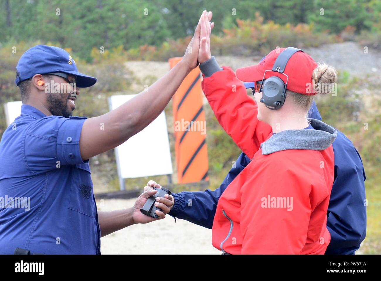 Coast Guard Petty Officer 2nd Class Cassandra Kintzley, a gunner’s mate ...