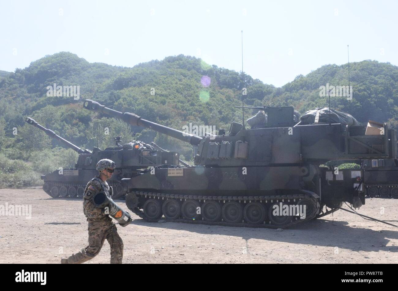 A Soldier assigned to 3rd Battalion, 16th Field Artillery Regiment ...