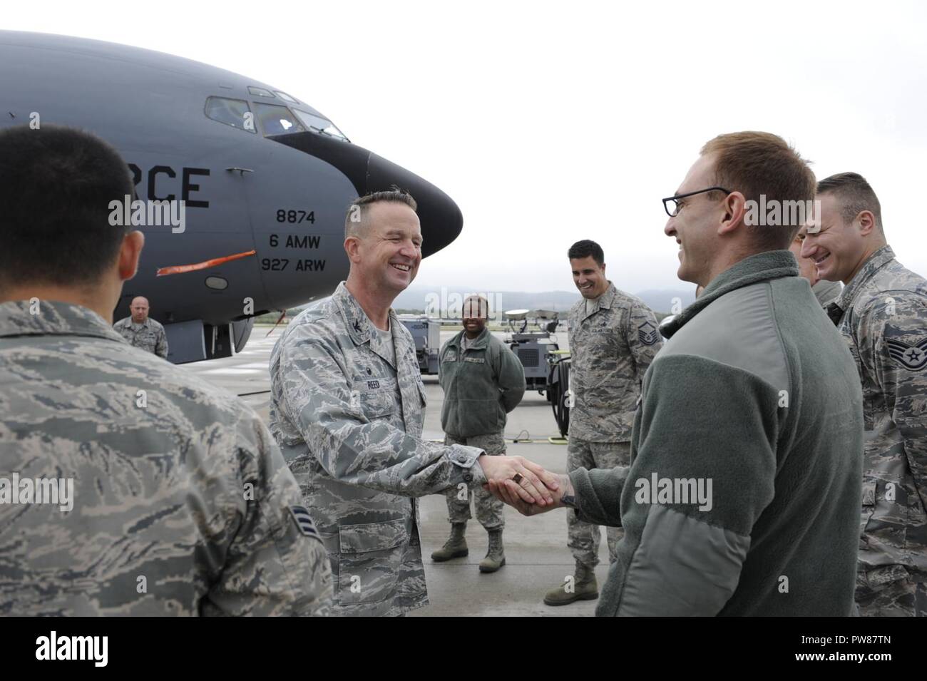 U.S. Air Force Col. Clifton Reed, 6th Maintenance Group commander ...