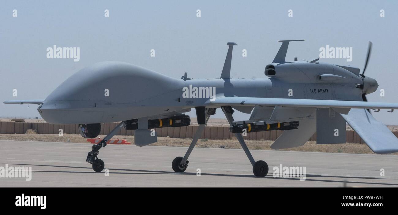 AL ASAD AIR BASE, Iraq – A MQ-1C unmanned aerial system, also known as ...