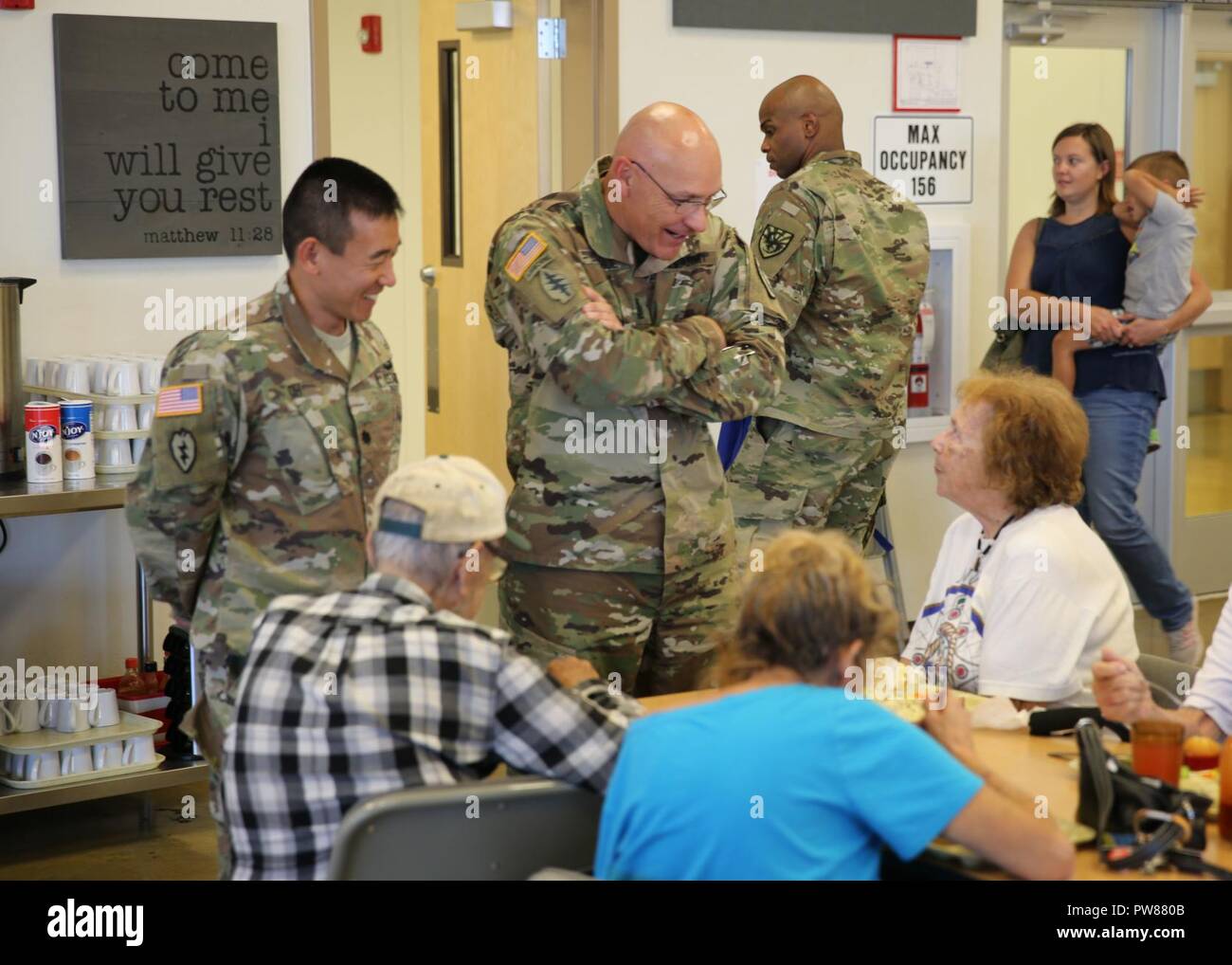 The command team of the 304th Military Intelligence Battalion, Lt. Col ...