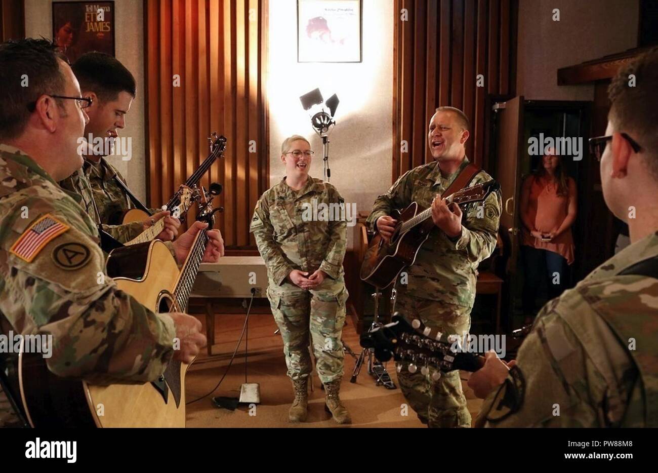 Soldiers from the Army Materiel Command Band and the Army Field Band ...