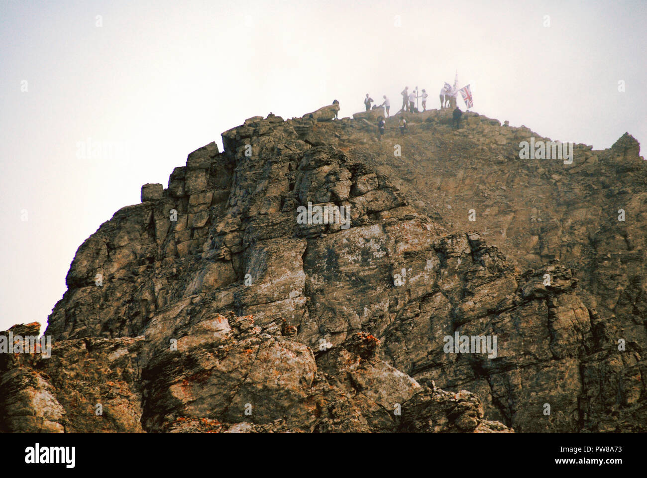 Greece, Olympus mountain, Mytikas summit (2.917 m.), the highest peak ...