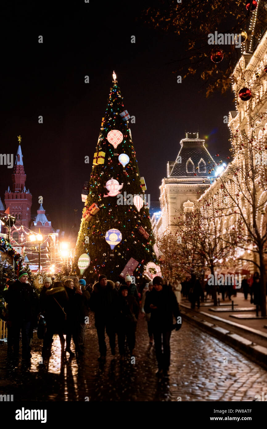 Old New Year in Moscow Stock Photo - Alamy