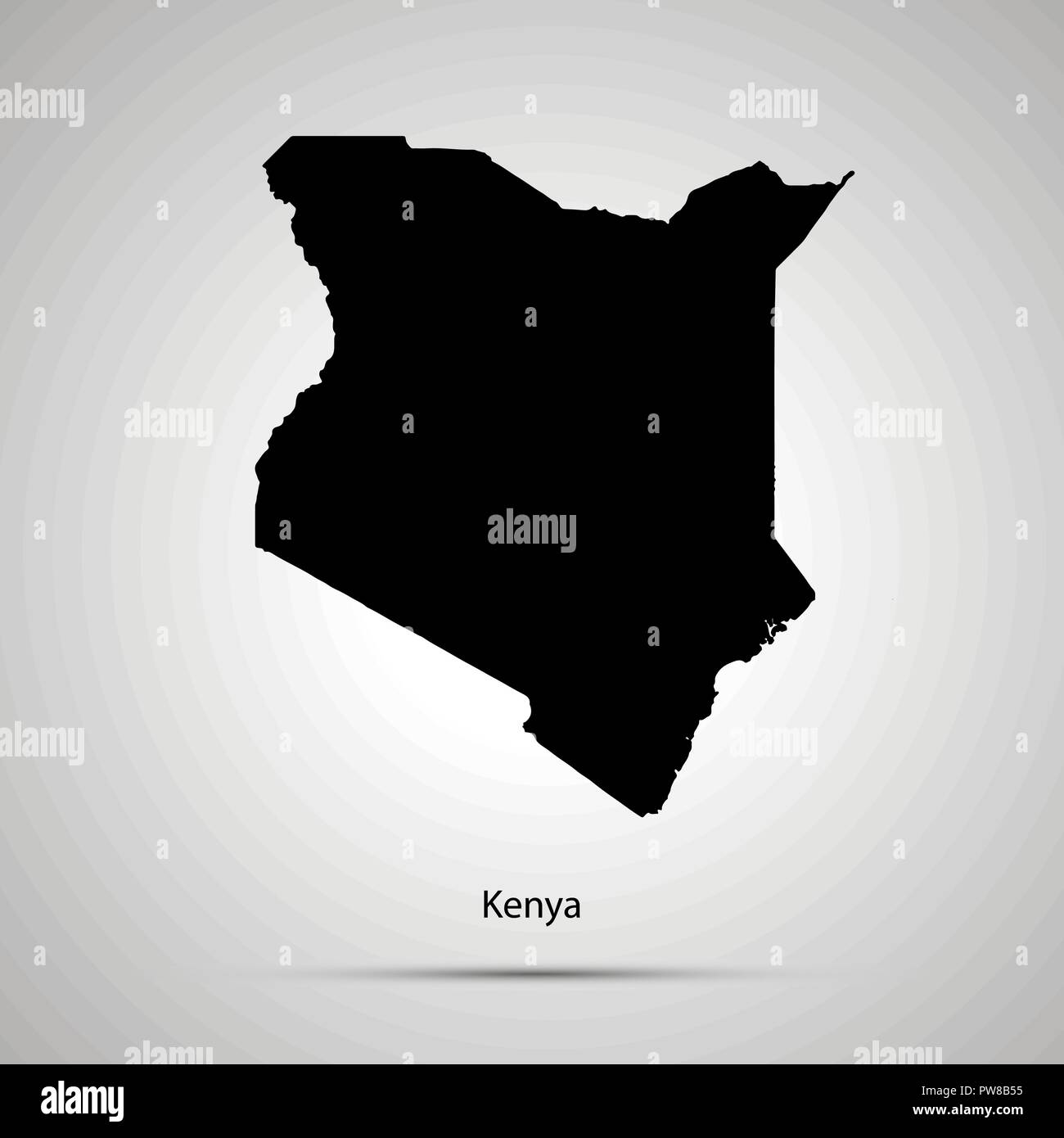 Kenya map hi-res stock photography and images - Alamy