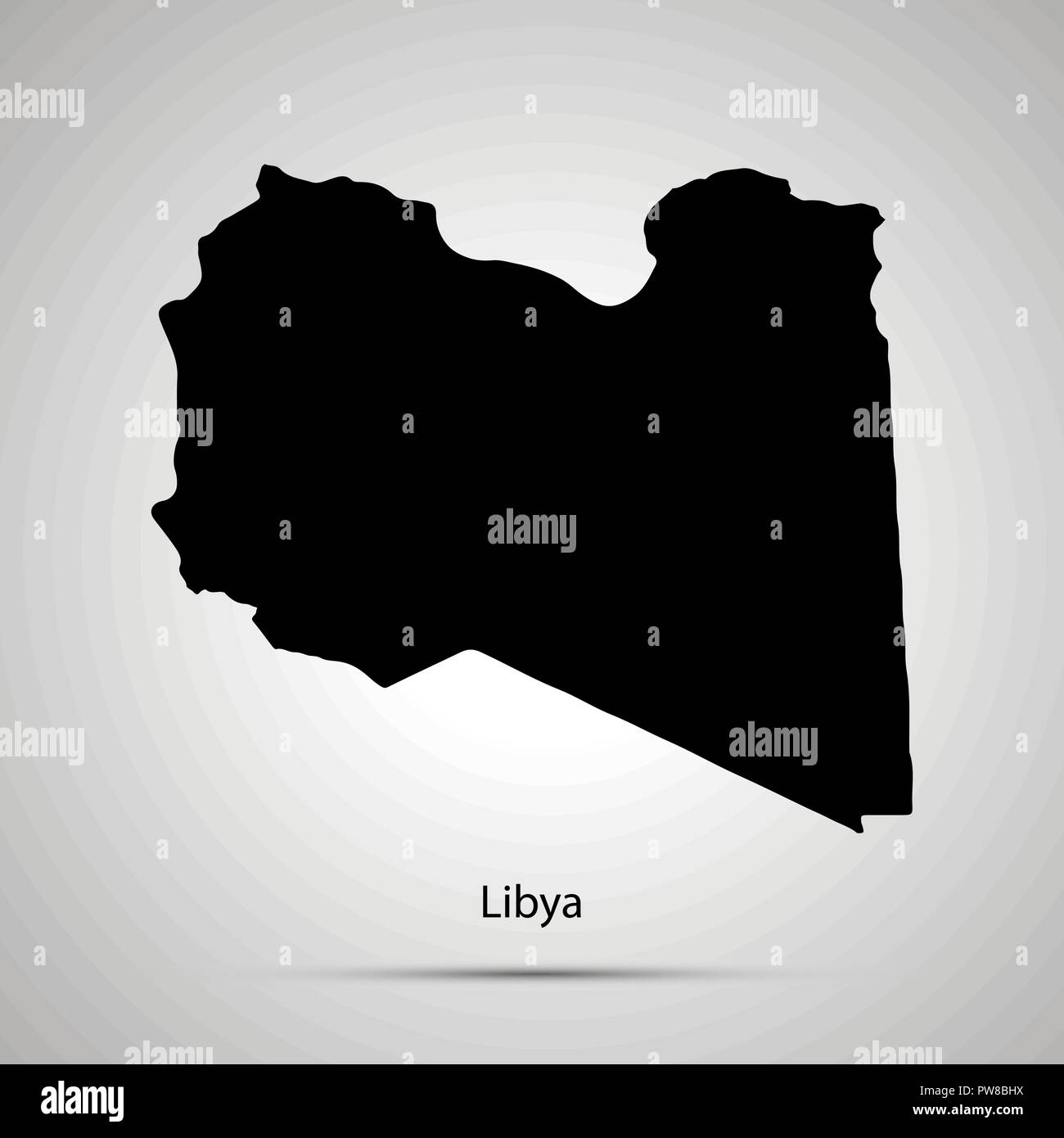 Libya map hi-res stock photography and images - Alamy