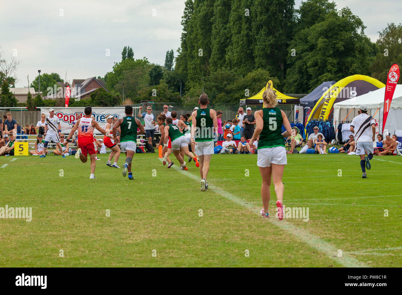 Mixed touch football team hi-res stock photography and images - Alamy