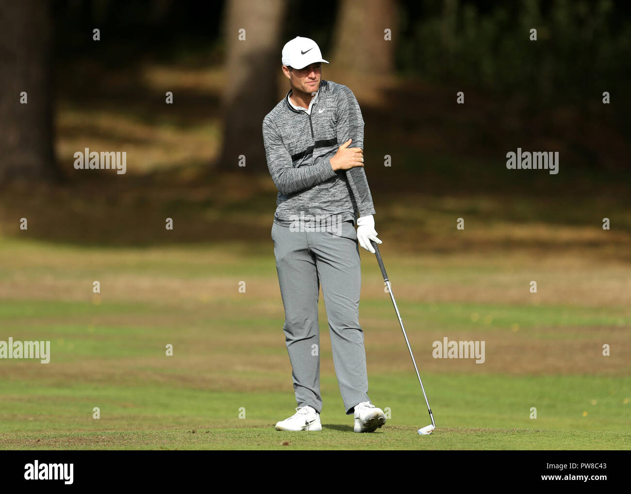 Norway's Lucas Bjerregaard during day three of the British Masters at ...