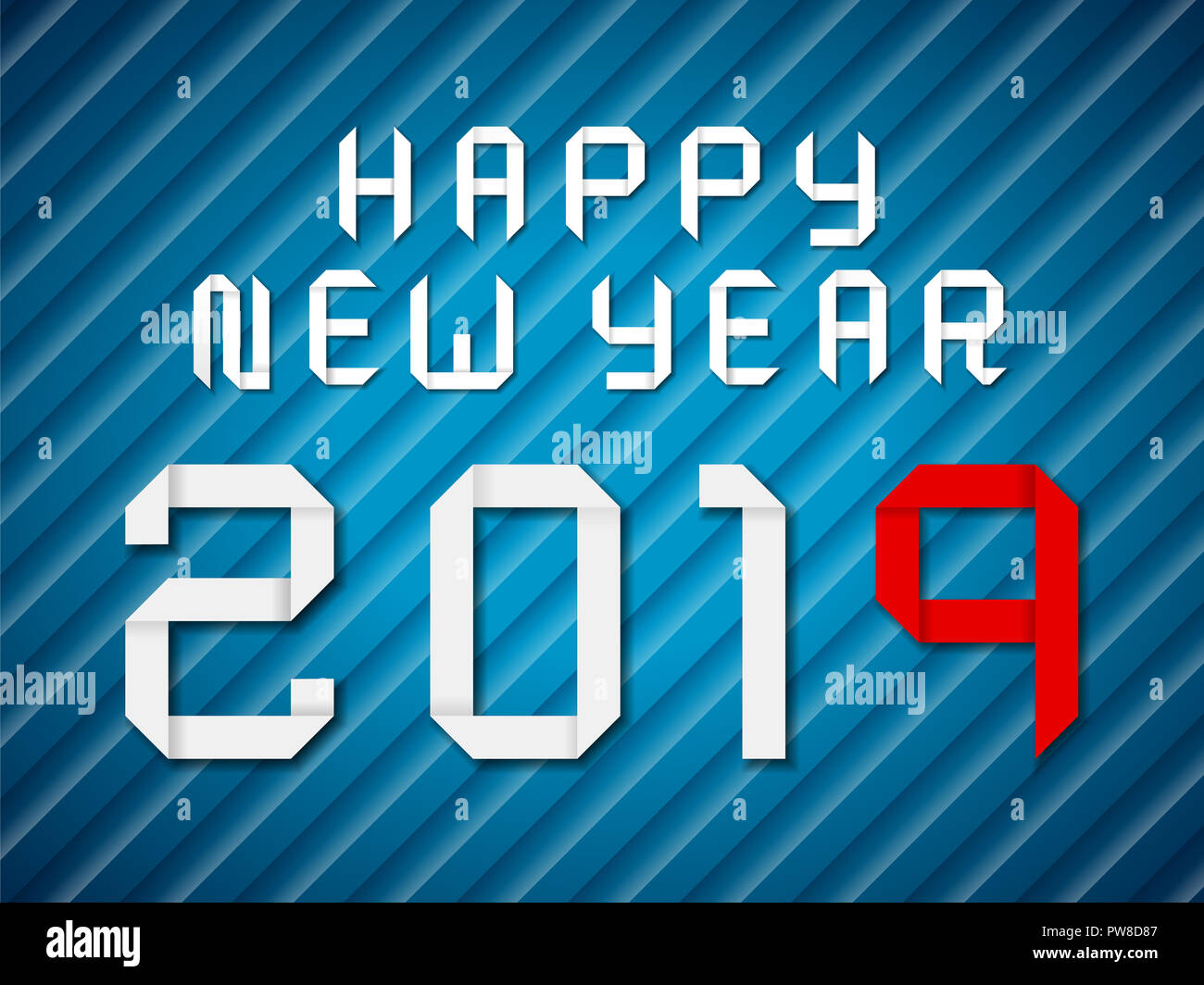 Happy new 2019 background. Vector illustration Stock Photo - Alamy
