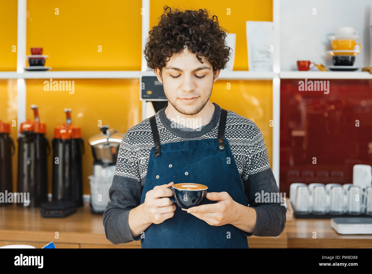 Cafe Counter Table High Resolution Stock Photography and Images - Alamy