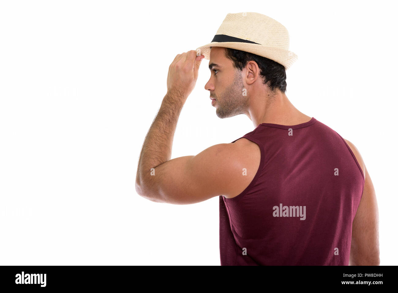 Side profile fit young Cut Out Stock Images & Pictures - Alamy