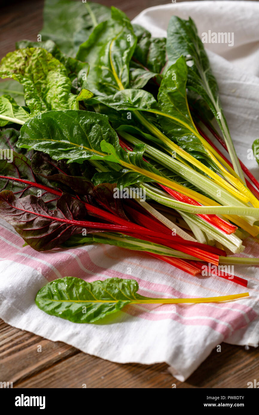 Colorful chard swiss Stock Photo - Alamy