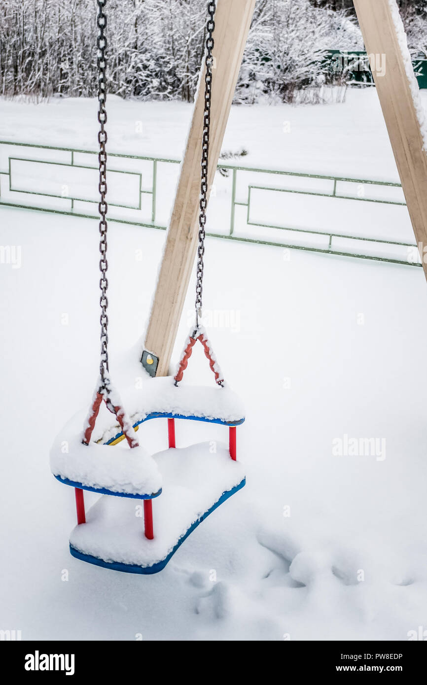 Children playing with snow in a snowy day hi-res stock photography and ...