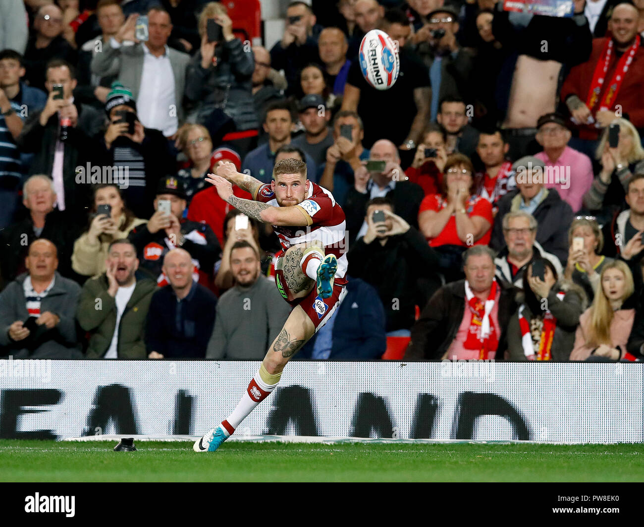 Wigan Warriors' Sam Tomkins in action during the Betfred Super League ...