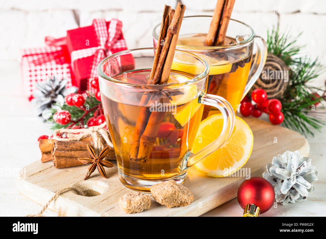 Winter hot drink glass mug hi-res stock photography and images - Alamy