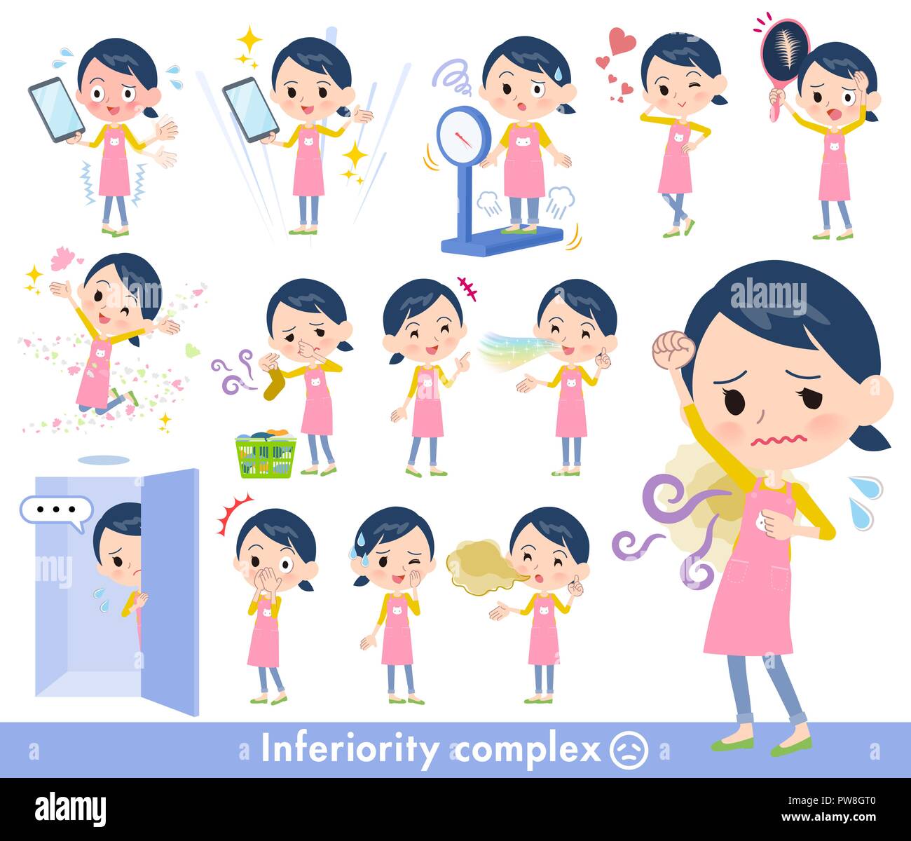 A set of Childminder women on inferiority complex.There are actions ...