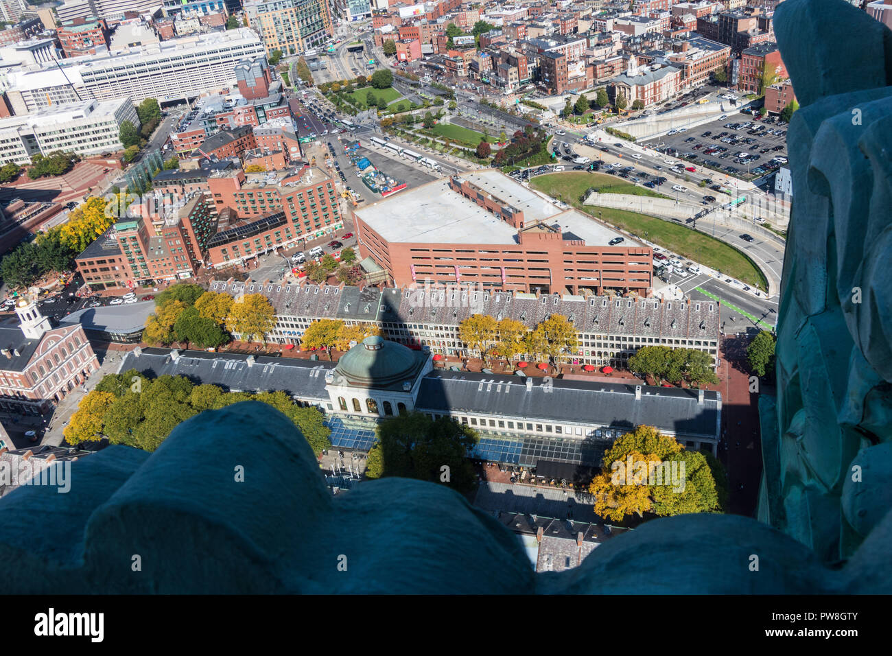 Aerial View of Boston Government Center Stock Photo - Alamy