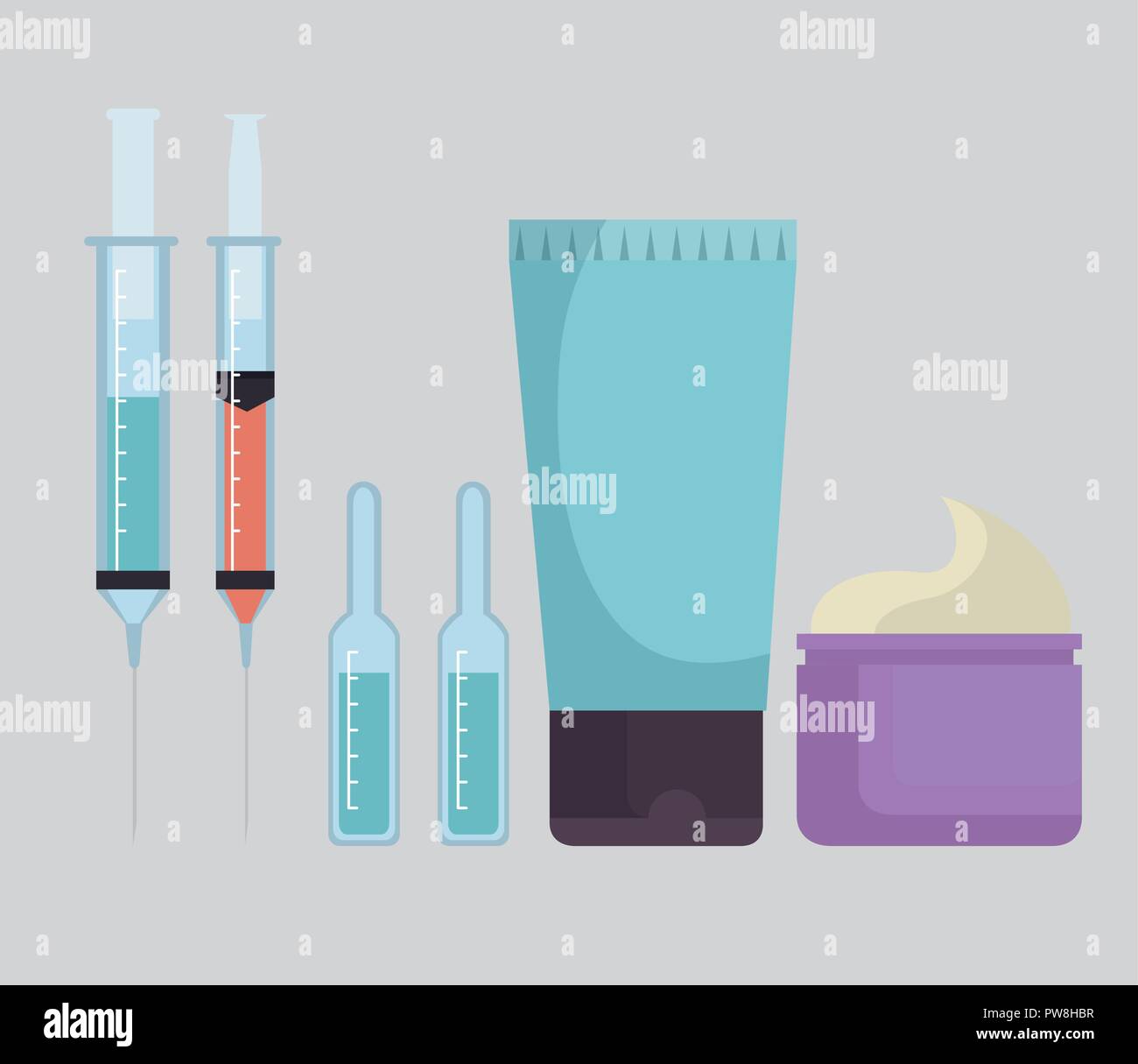 Botox needle bottle Stock Vector Images - Alamy