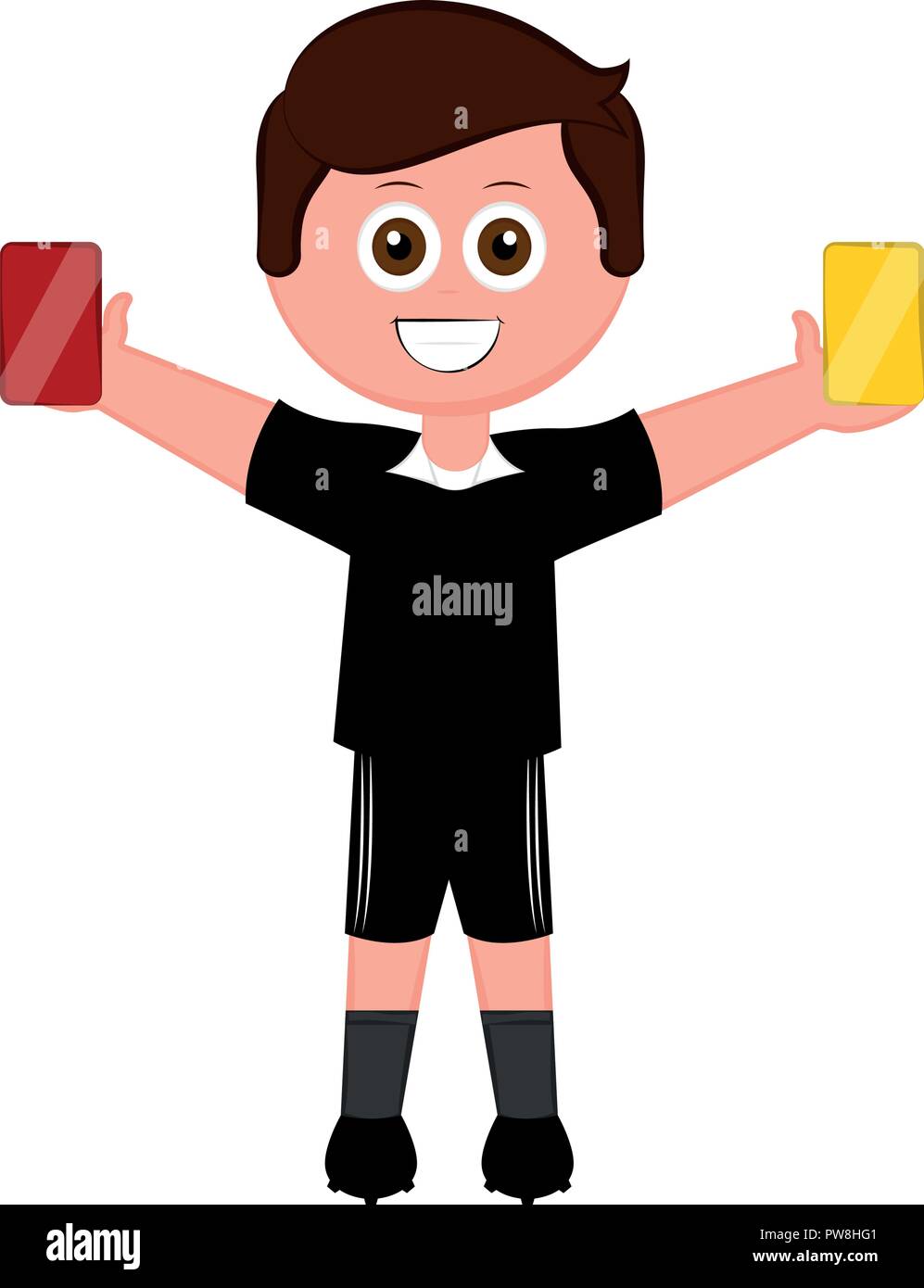 Isolated male soccer referee Stock Vector Image & Art - Alamy