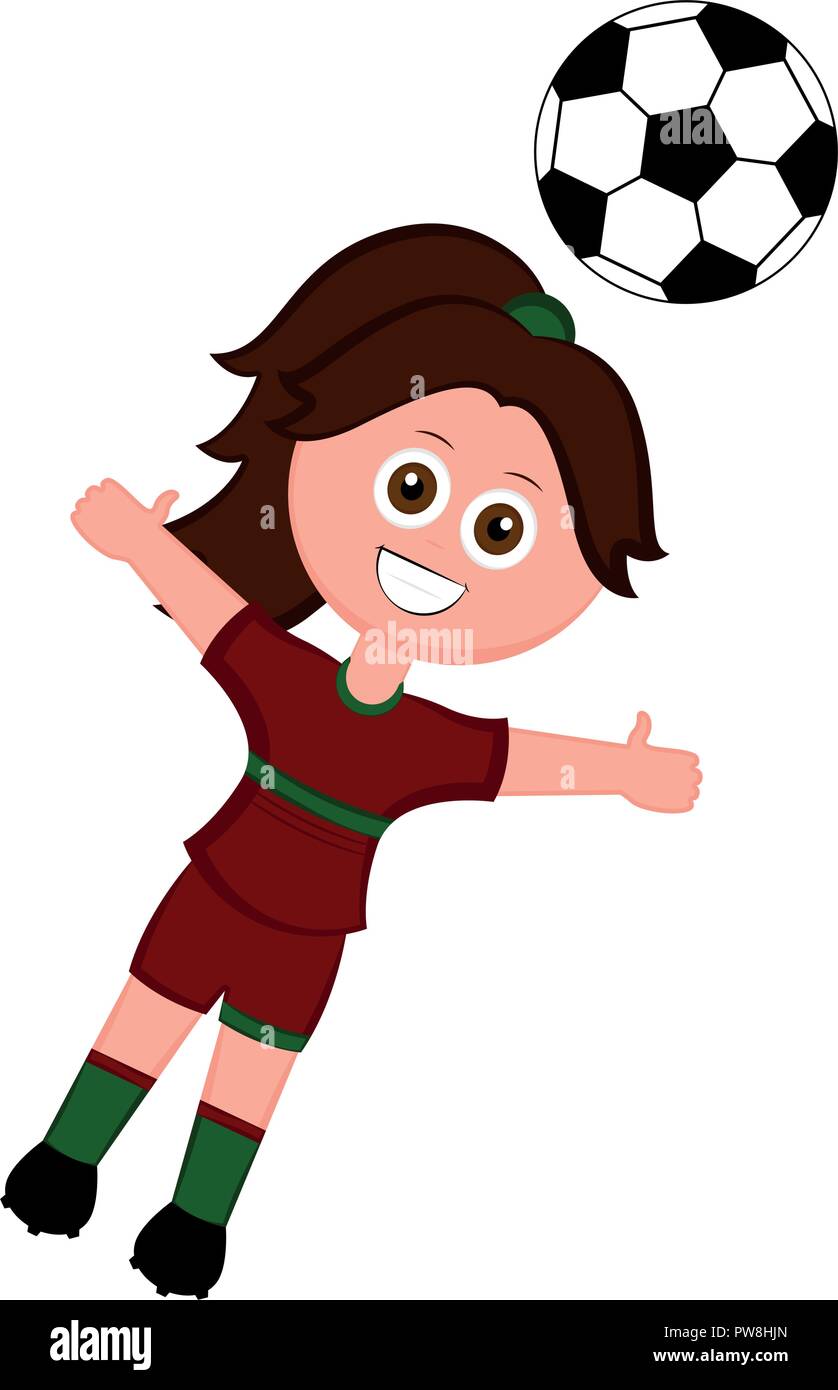 Soccer Goalie Cartoon Female