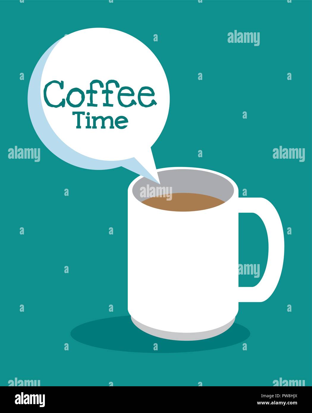 Coffee hour Stock Vector Images - Alamy