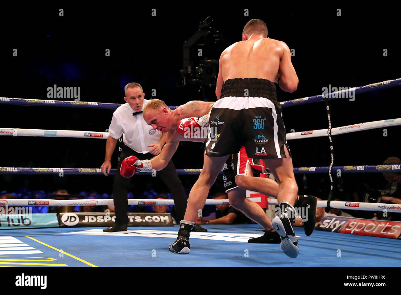 Joseph Laws (right) in action against Chris Truman during the ...