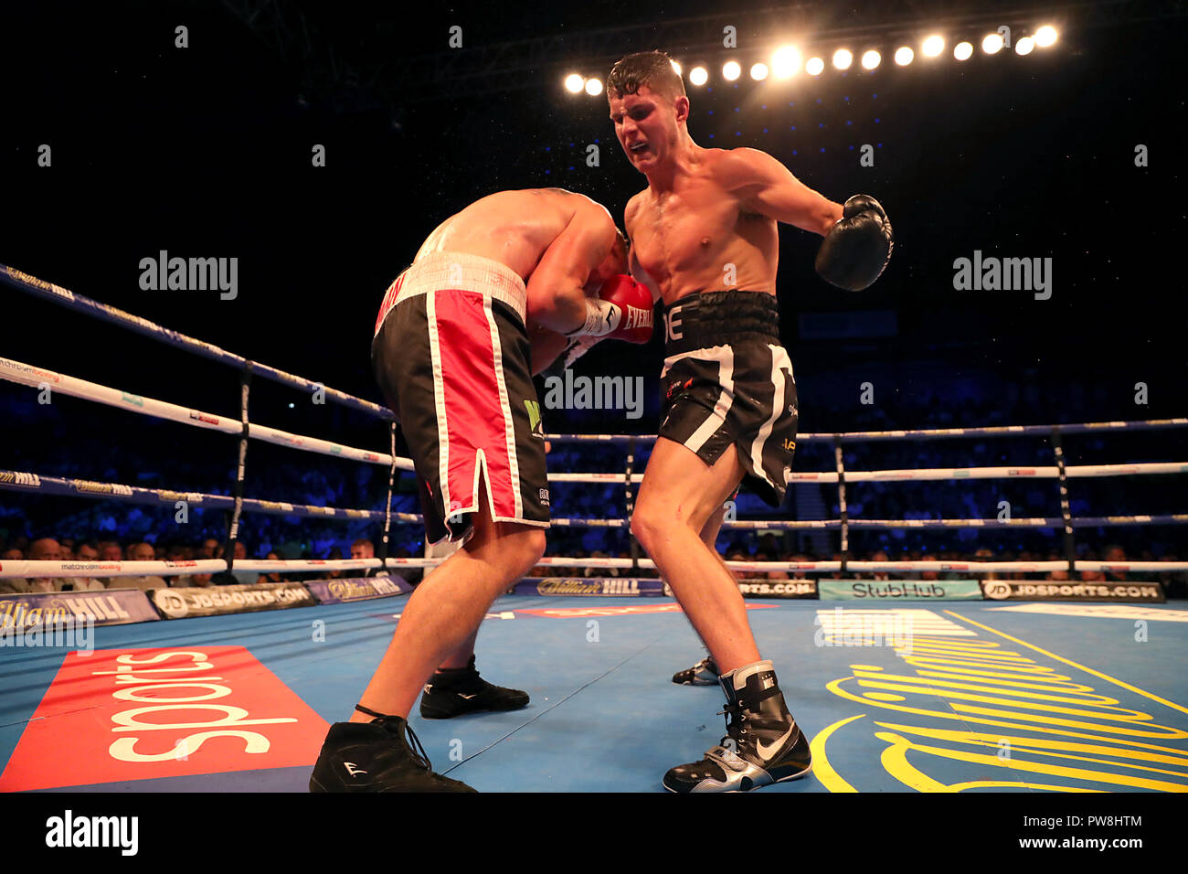 Joseph Laws (right) in action against Chris Truman during the ...