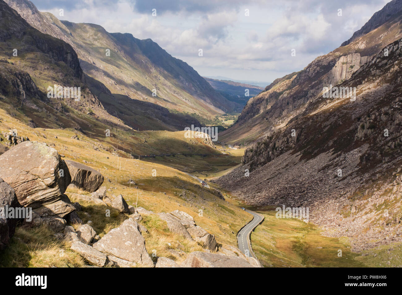 pyg track snowdon Stock Photo - Alamy