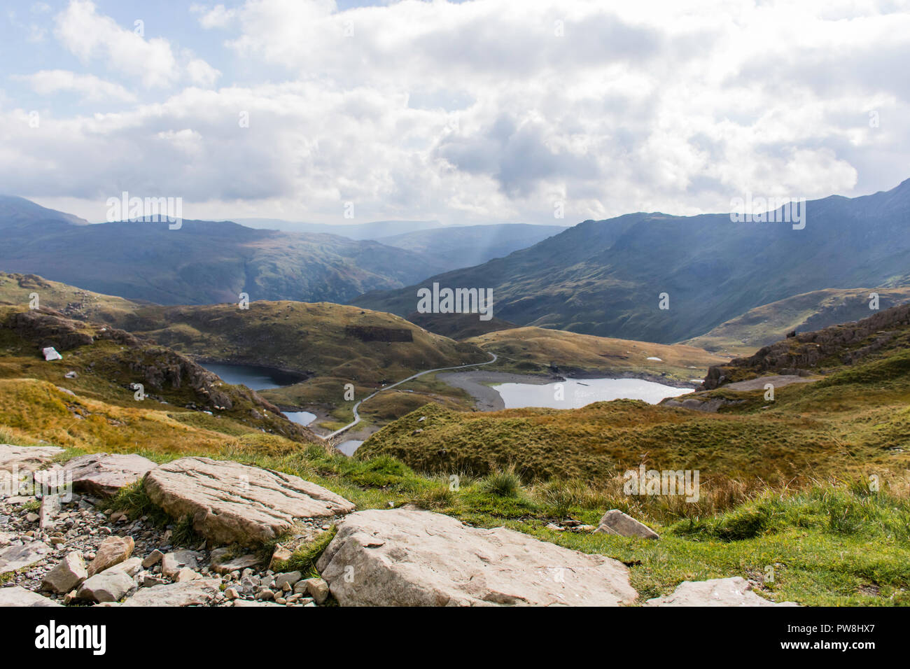 pyg track snowdon Stock Photo - Alamy