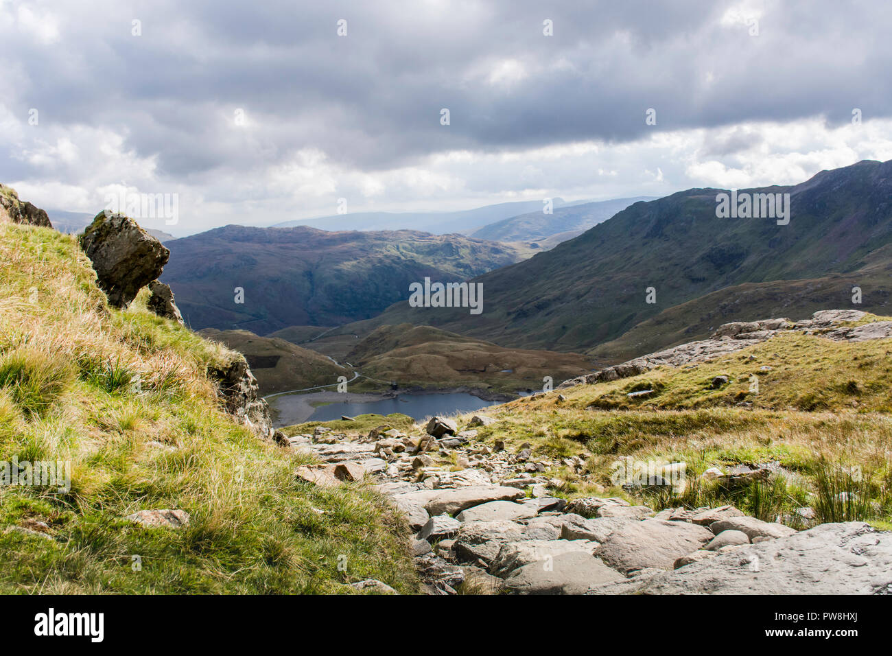 pyg track snowdon Stock Photo - Alamy