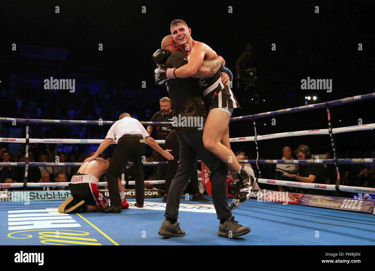 Joseph Laws celebrates winning the Welterweight Contest against Chris ...