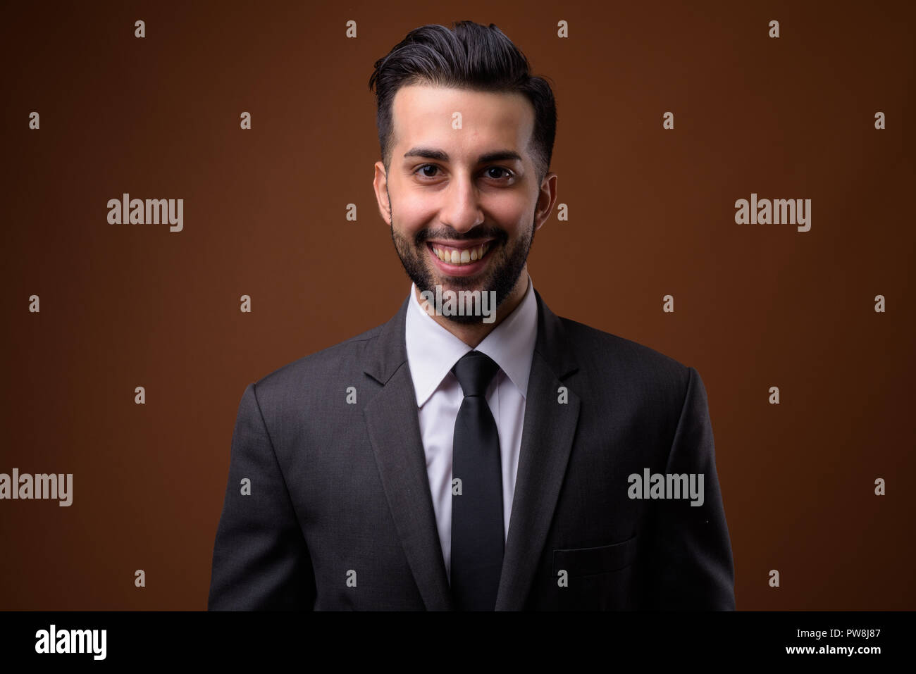 Happy bearded persian businessman hi-res stock photography and images ...