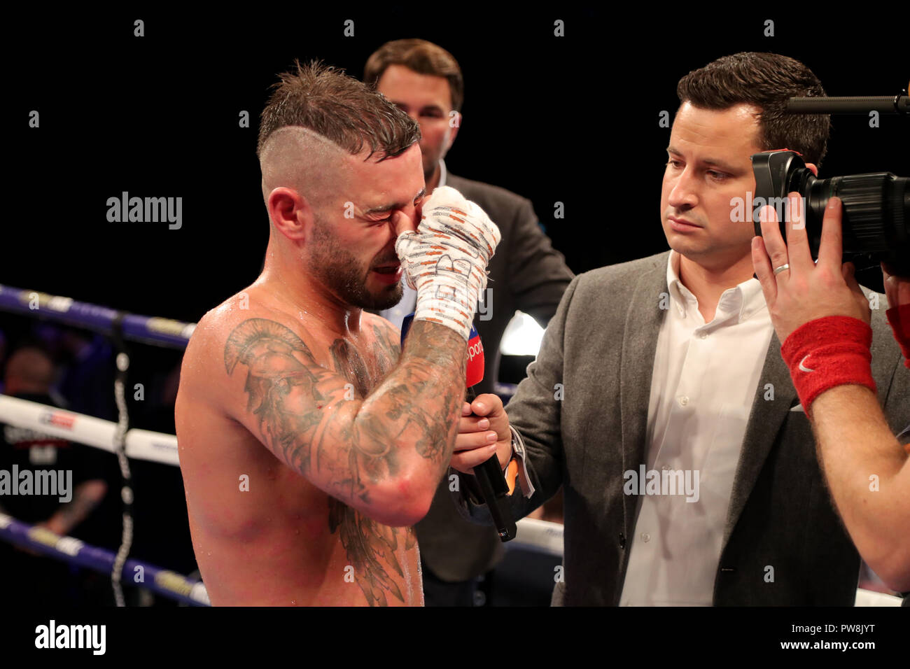 Lewis Ritson shows his dejection after losing EBU Lightweight ...