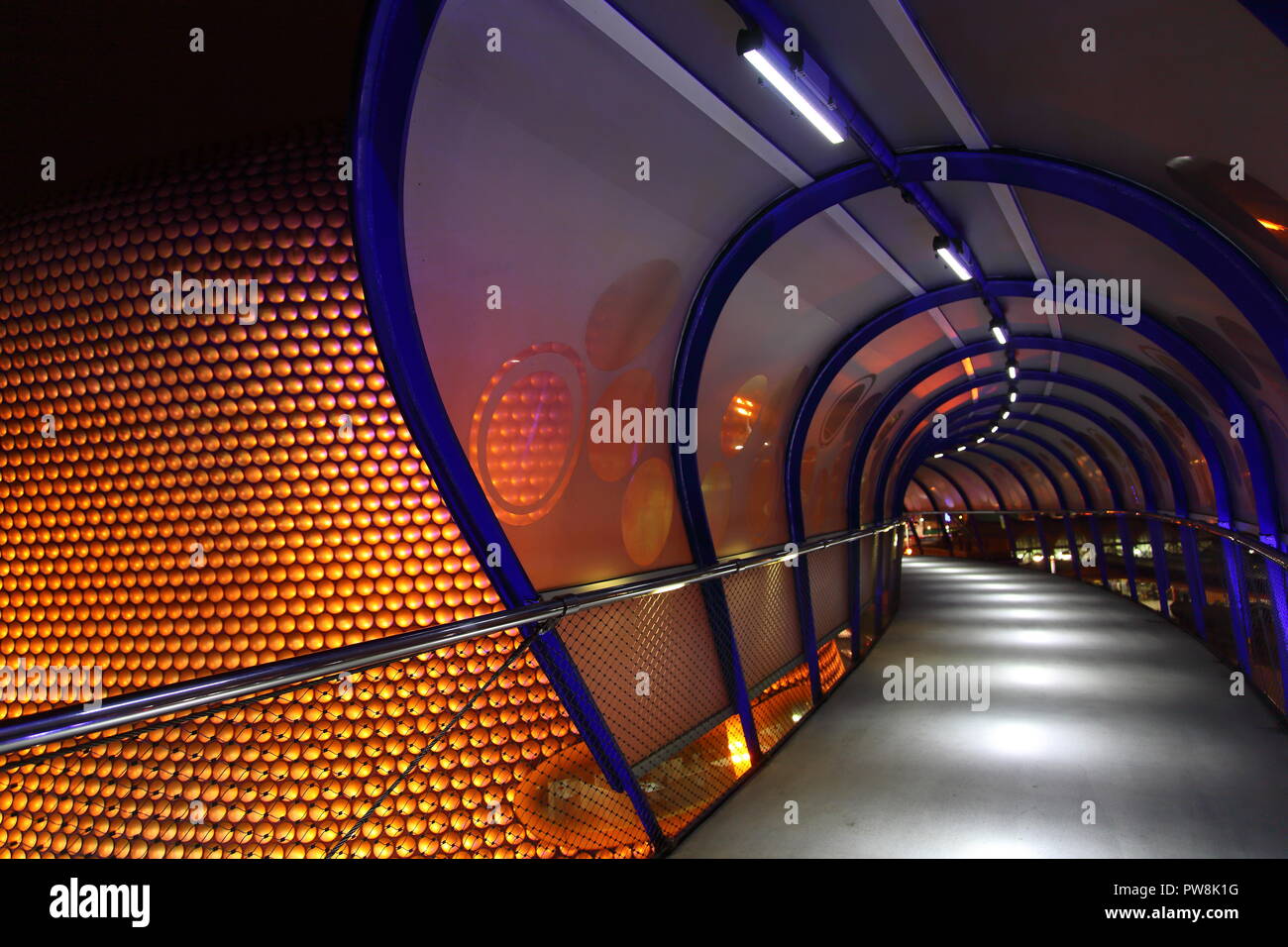 A footbridge connects the multi storey car park to Selfridges ...