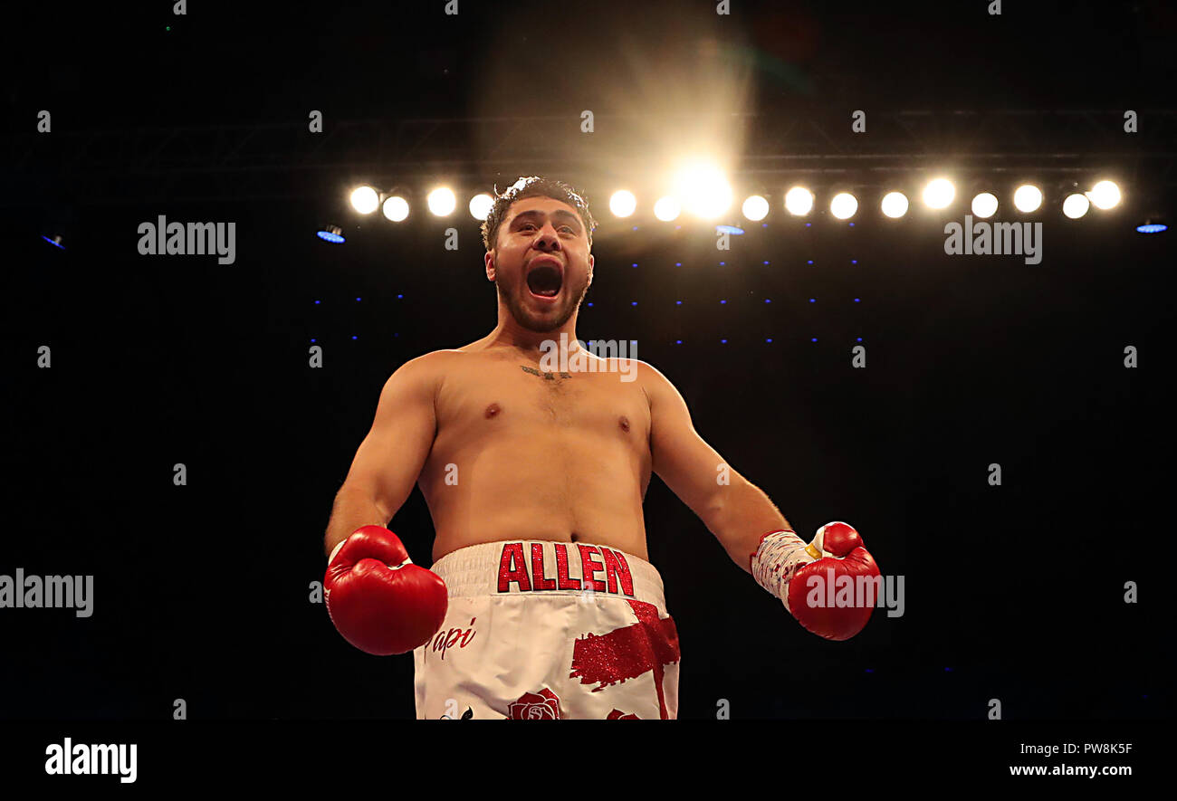 David Allen wins the Heavyweight contest against Samir Nebo at Metro ...