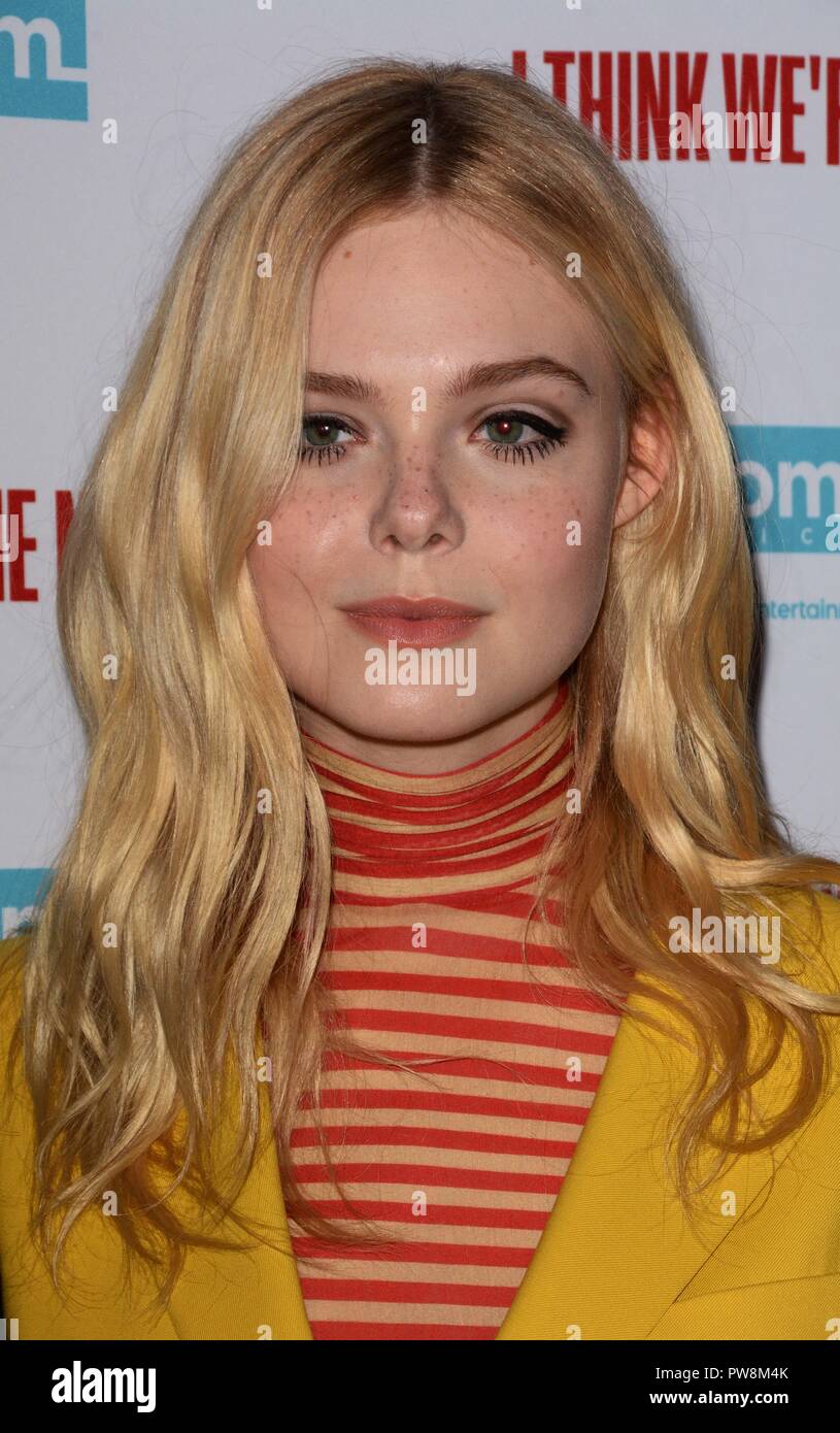 New York Screening of I Think We're Alone Now Featuring: Elle Fanning ...